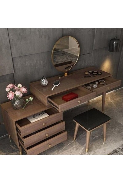 Arvell Arvel Antresit Ceviz Makyaj Masası