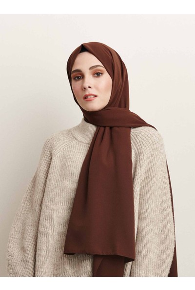 LARİSSA SCARF Medine Ipeği Şal Yanık Kahve LARİSSA SCARF Medine Ipeği Şal Yanık Kahve