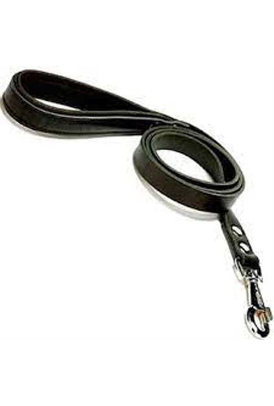 Doggie Konfor Deri Gezdirme Tasması Siyah 2X140 cm