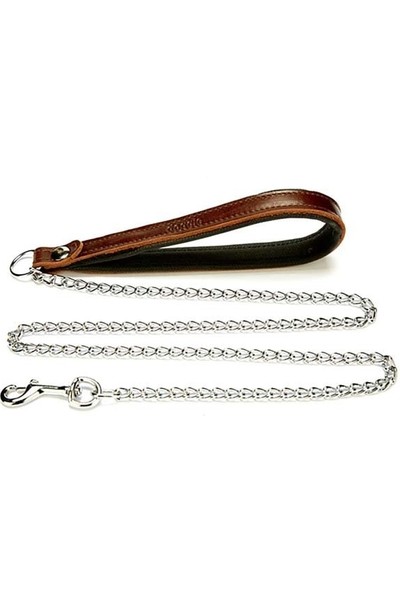 Doggie Comfort Deri Zincirli Köpek Gezdirme Tasması Medium Kahverengi 2X110 cm Doggie Comfort Deri Zincirli Köpek Gezdirme Tasması Medium Kahverengi 2X110 cm