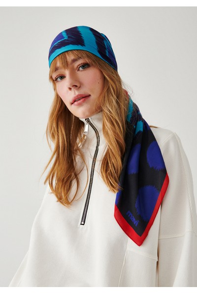 Mavi Kadın Mavi X İstanbul Desenli Bandana 1910406-33652