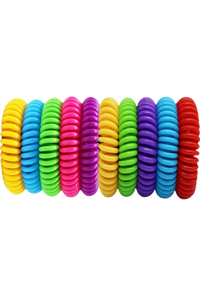 10 Adet Sivrisinek Kovucu Bilezikler Deet Ücretsiz Su Geçirmez Spiral Bileklikler 10 Adet Sivrisinek Kovucu Bilezikler Deet Ücretsiz Su Geçirmez Spiral Bileklikler