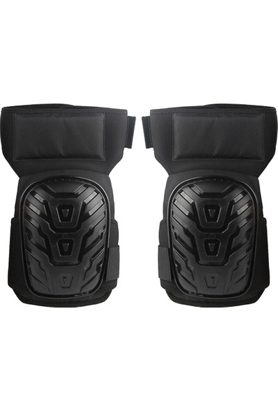 Strade Store 2 Parça Jel Yastıklı Çalışma Diz Pedleri - Siyah (Yurt Dışından)