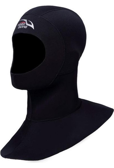 Dalış Wetsuit Hood Yetişkinler Sörf Termal Şapka Dalış Dişli Siyah M