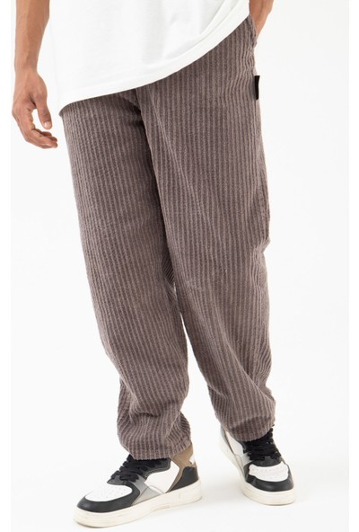 Machinist Clothing Oversize Fitilli Kadife Füme Pantolon Machinist Clothing Oversize Fitilli Kadife Füme Pantolon