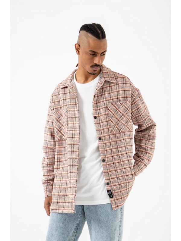 Machinist Clothing Oversize Pitikare Siyah - Turuncu Pamuklu Fiyatı