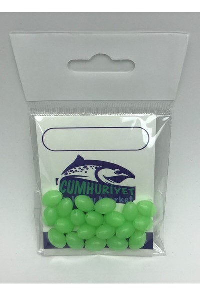 Fish Master Fosforlu Boncuk Yeşil 15 Adet