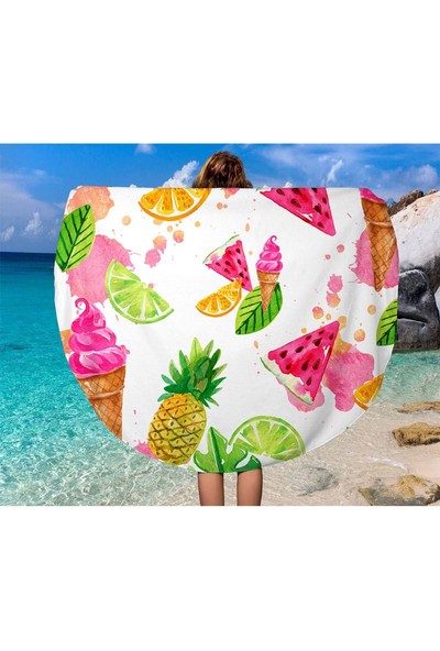 Lyn Home & Decor Ice Cream Plaj Örtüsü