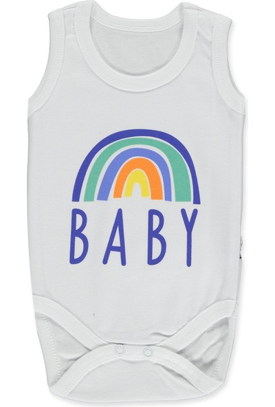 Overdo %100 Pamuklu Baskılı Çıtçıtlı Bebek Body Zıbın