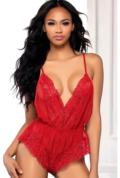 Tiny Rooss Kadın Dantel Detaylı Fantezi Seksi ve Şık Babydoll Gecelik 3283 Tiny Rooss Kadın Dantel Detaylı Fantezi Seksi ve Şık Babydoll Gecelik 3283