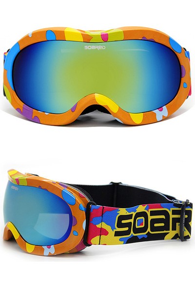 Soared Çocuk Renkli Kayak Gözlüğü (Yurt Dışından)