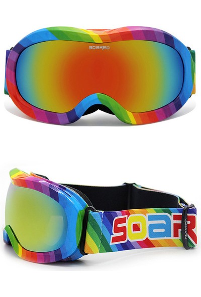 Soared Çocuk Renkli Kayak Gözlüğü (Yurt Dışından)