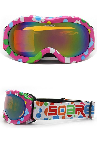 Soared Çocuk Renkli Kayak Gözlüğü (Yurt Dışından)