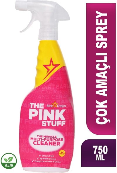 The Pink Stuff Mucizevi Çok Amaçlı Temizleme Spreyi 750ML The Pink Stuff Mucizevi Çok Amaçlı Temizleme Spreyi 750ML