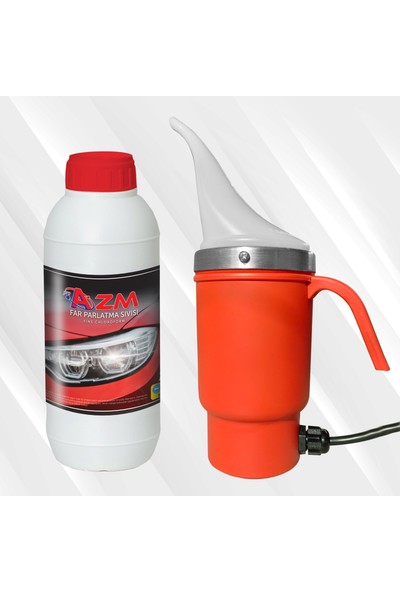 Azm Buharlı Far Temizleme Far Parlatma Kloroform Makinesi ve Kimyasalı 1 Litre