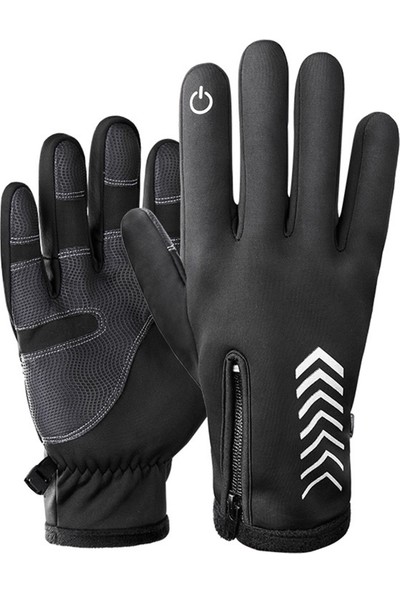 Beauty Life Kış Eldivenleri Rüzgar Geçirmez Bisiklet Sürme Eldivenleri (Yurt Dışından)