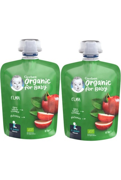 Gerber Organik Elma Püresi 90 gr x 2 Adet