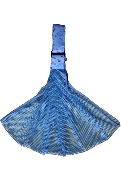 Xkids Fileli Renkli Kemerli Bebek Çantası Mavi (Yurt Dışından)