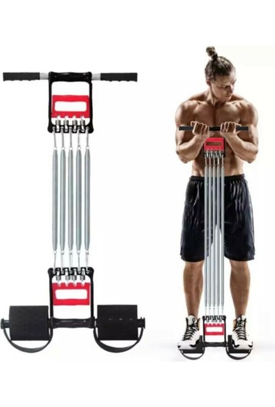 Slipt 5 Dirençli El Ayak Göğüs Yayı Çelik Yay Spor Aleti