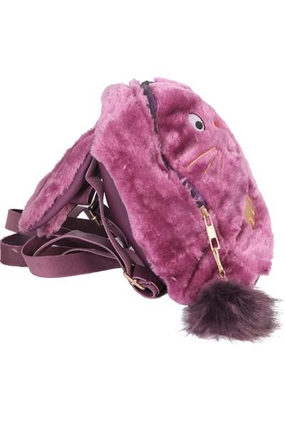 Elektron Pazar Peluş Tavşan Çanta Mürdüm Elektron Pazar Peluş Tavşan Çanta Mürdüm