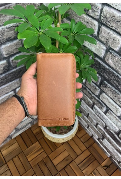 Guard Antik Taba Fermuarlı Portföy Cüzdan Guard Antik Taba Fermuarlı Portföy Cüzdan