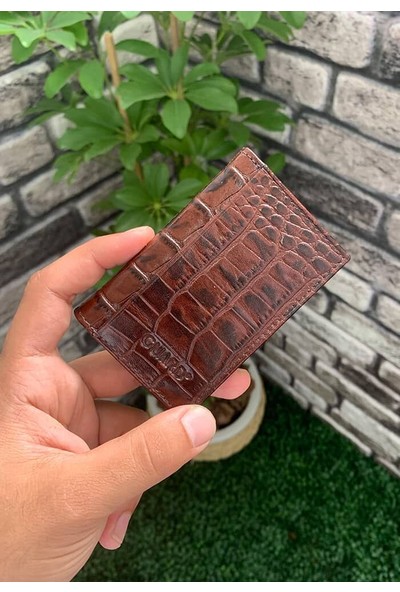 Guard Taba Croco Deri Kartlık Guard Taba Croco Deri Kartlık