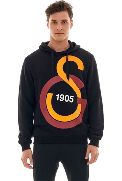 Galatasaray Orijinal Kapüşonlu Sweat Büyük Armalı Siyah Sweat Galatasaray Orijinal Kapüşonlu Sweat Büyük Armalı Siyah Sweat