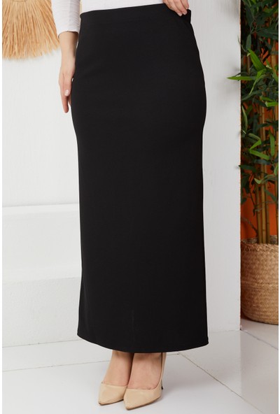 İmaj Butik Düz Kalem Etek/siyah
