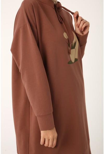 ALLDAY Çiçek Baskılı Sweat Tunik