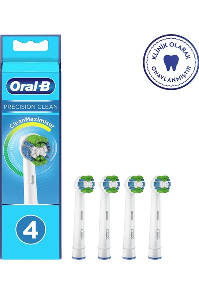 Oral-B Oral-B  Şarjlı Diş Fırçası Yedek Başlığı Precision Clean 4'lü