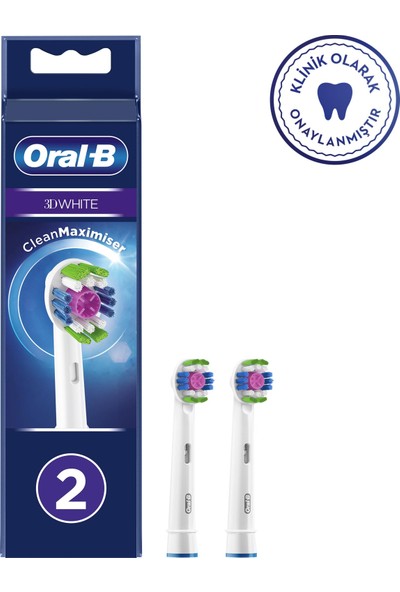 Oral-B Oral-B  Şarjlı Diş Fırçası Yedek Başlığı 3 Boyutlu 2'li