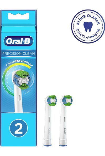 Oral-B Şarjlı Diş Fırçası Yedek Başlığı Precision Clean 2'li