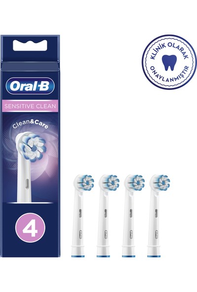 Oral-B Şarjlı Diş Fırçası Yedek Başlığı Sensitive 4'lü