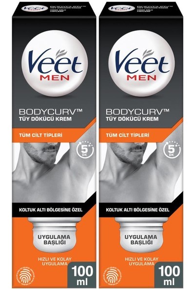 Veet Men Erkeklere Özel Tüy Dökücü Krem Koltuk Altı 100 ml X 2