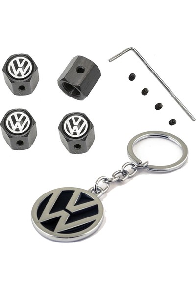 Gardenauto Volkswagen Alyanlı Sibop Kapağı ve Mineli Anahtarlık Gardenauto Volkswagen Alyanlı Sibop Kapağı ve Mineli Anahtarlık