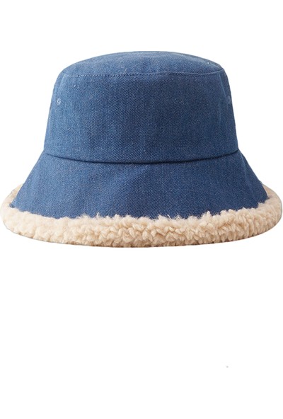 Ruicheng Denim Balıkçı Şapkası - Mavi (Yurt Dışından)