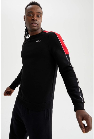 DeFacto Defacto Fit Slim Fit Bisiklet Yaka Uzun Kollu Spor Sweatshirt X5572AZ21WN