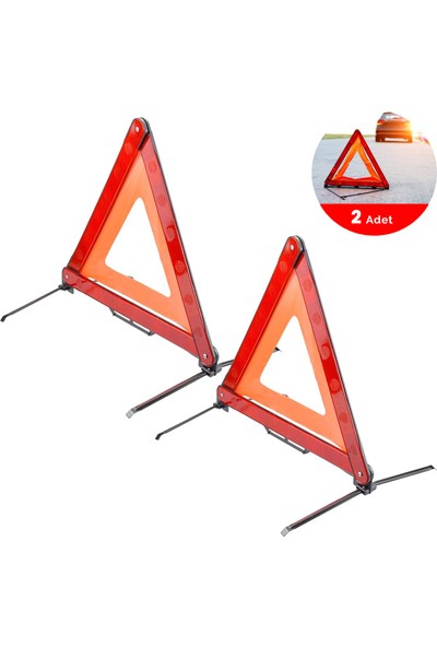 Öko Üçgen Reflektör Demir Ayaklı 2'li Öko Üçgen Reflektör Demir Ayaklı 2'li