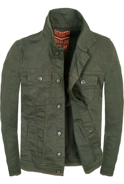 Lasess Haki Erkek Kot Ceket