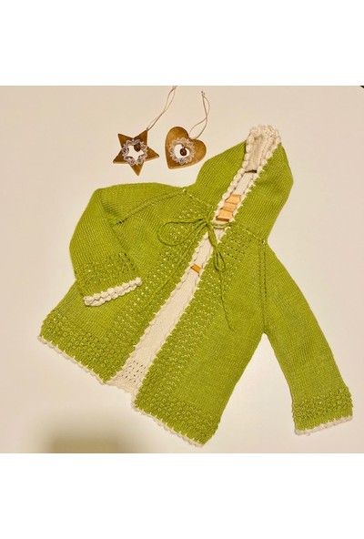 Aa Store El Örgüsü Çift Taraflı Yün Hırka