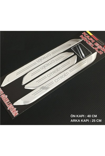 Hld Citroen Kapı Eşik Nikelajı Lüks Krom Görünüm