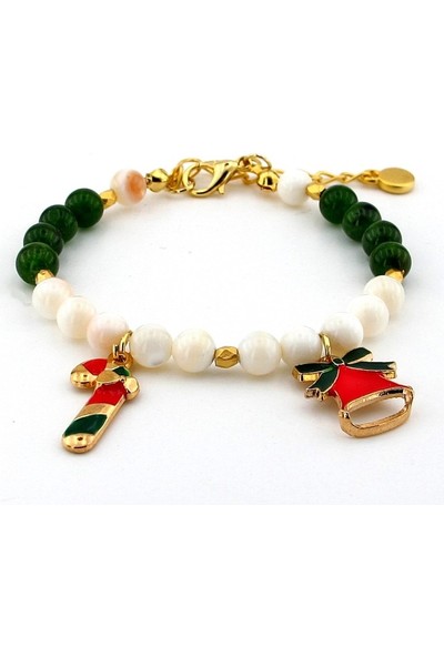 Solfera Yeni Yıl Süsü Yılbaşı Akik Sedef Doğal Taş Kadın Bileklik J0168 Solfera Yeni Yıl Süsü Yılbaşı Akik Sedef Doğal Taş Kadın Bileklik J0168