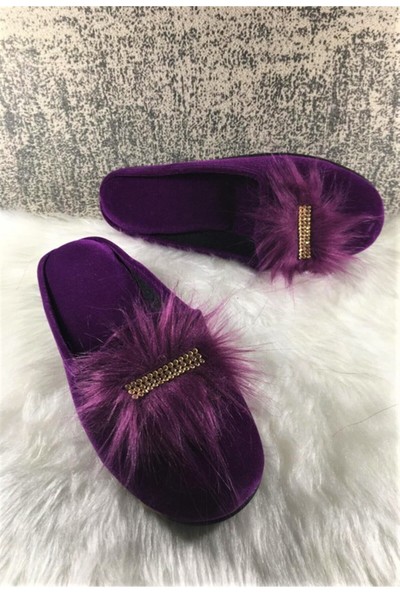 Yıldırım Ayakkabıcılık Kaymaz Taban Şık Misafir Kadın Ev Terliği