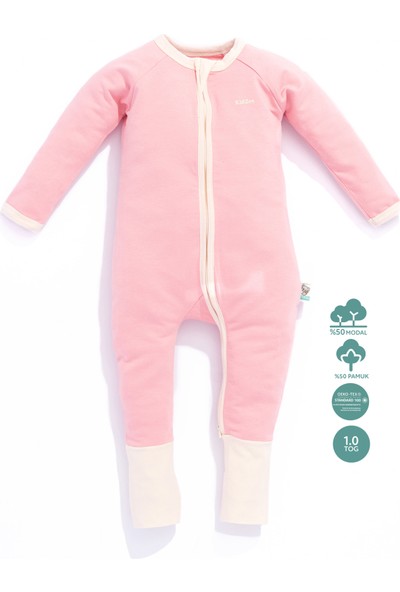 Kidzee Uyku Tulumu, Blush Zee-Suit 1.0 Tog Kidzee Uyku Tulumu, Blush Zee-Suit 1.0 Tog