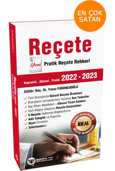 Güneş Tıp Kitabevleri Pratik Reçete Rehberi 2022-2023