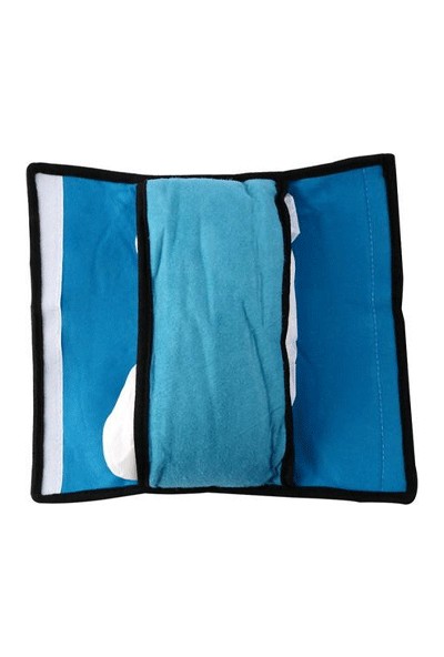 Kaktüs Kedi Mavi Emniyet Kemerine Takılan Seyahat Yastığı