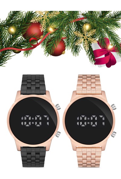 Twelve Dijital Unisex Kol Saatleri Yılbaşı Özel Seti