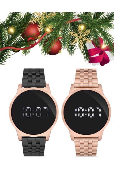 Twelve Dijital Unisex Kol Saatleri Yılbaşı Özel Seti