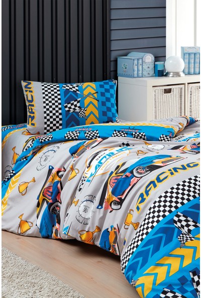 Senlife Ralli pamuklu ranforce nevresim takımı tek kişilik Senlife Ralli pamuklu ranforce nevresim takımı tek kişilik