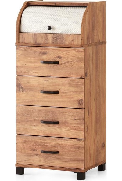 Sivas Gözde Mobilya Ahşap Çekmeceli Mutfak Kiler Dolabı Ekmeklik